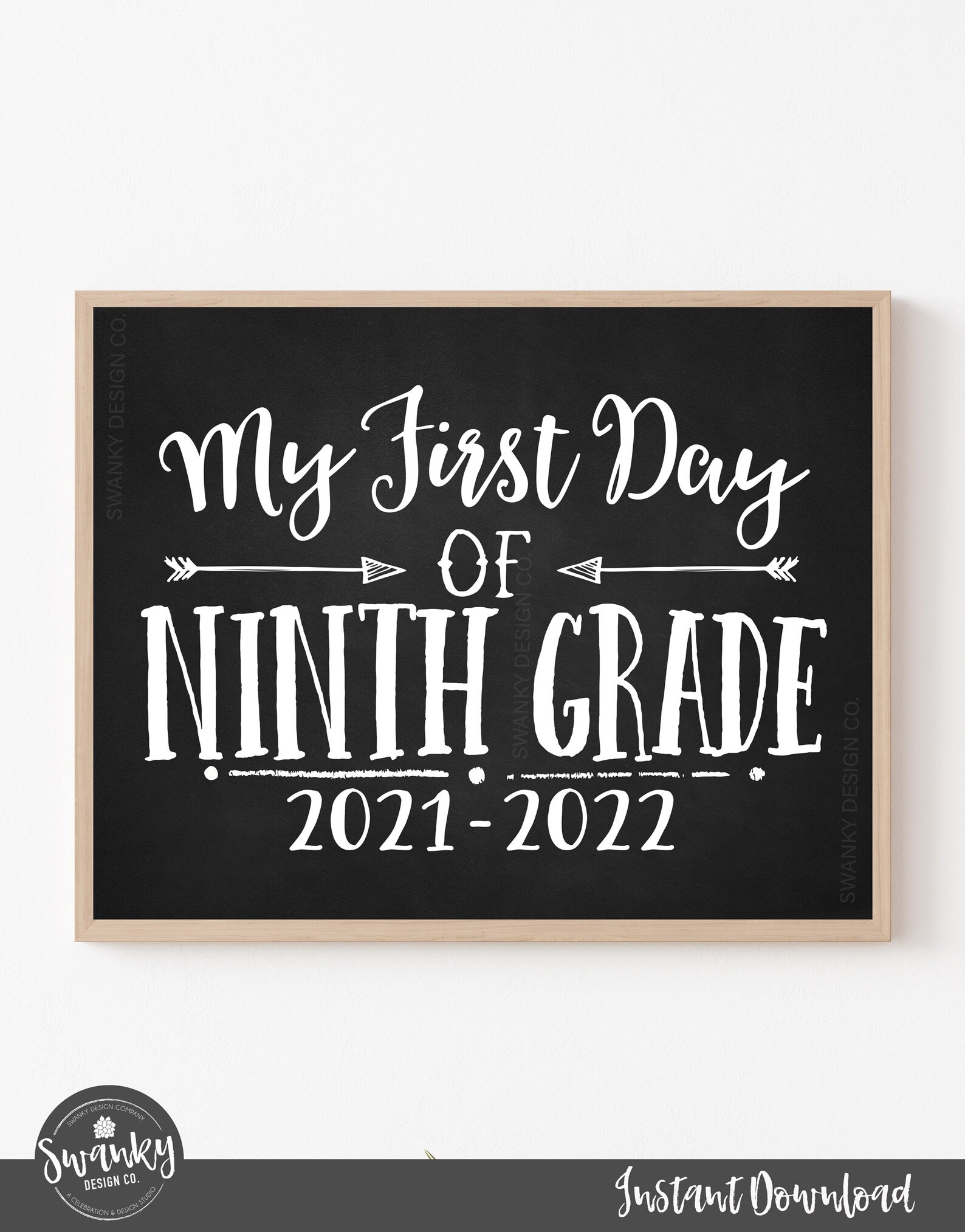 First Day of 9th Grade Sign Ninth Grade Sign Printable | Etsy