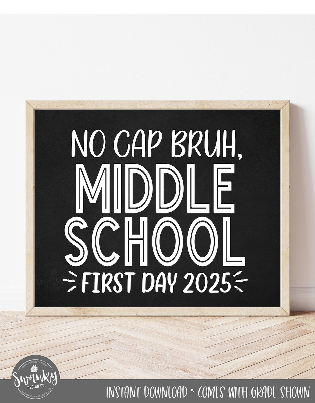 Printable First Day of Middle School Sign, 1st Day Middle School Sign ...