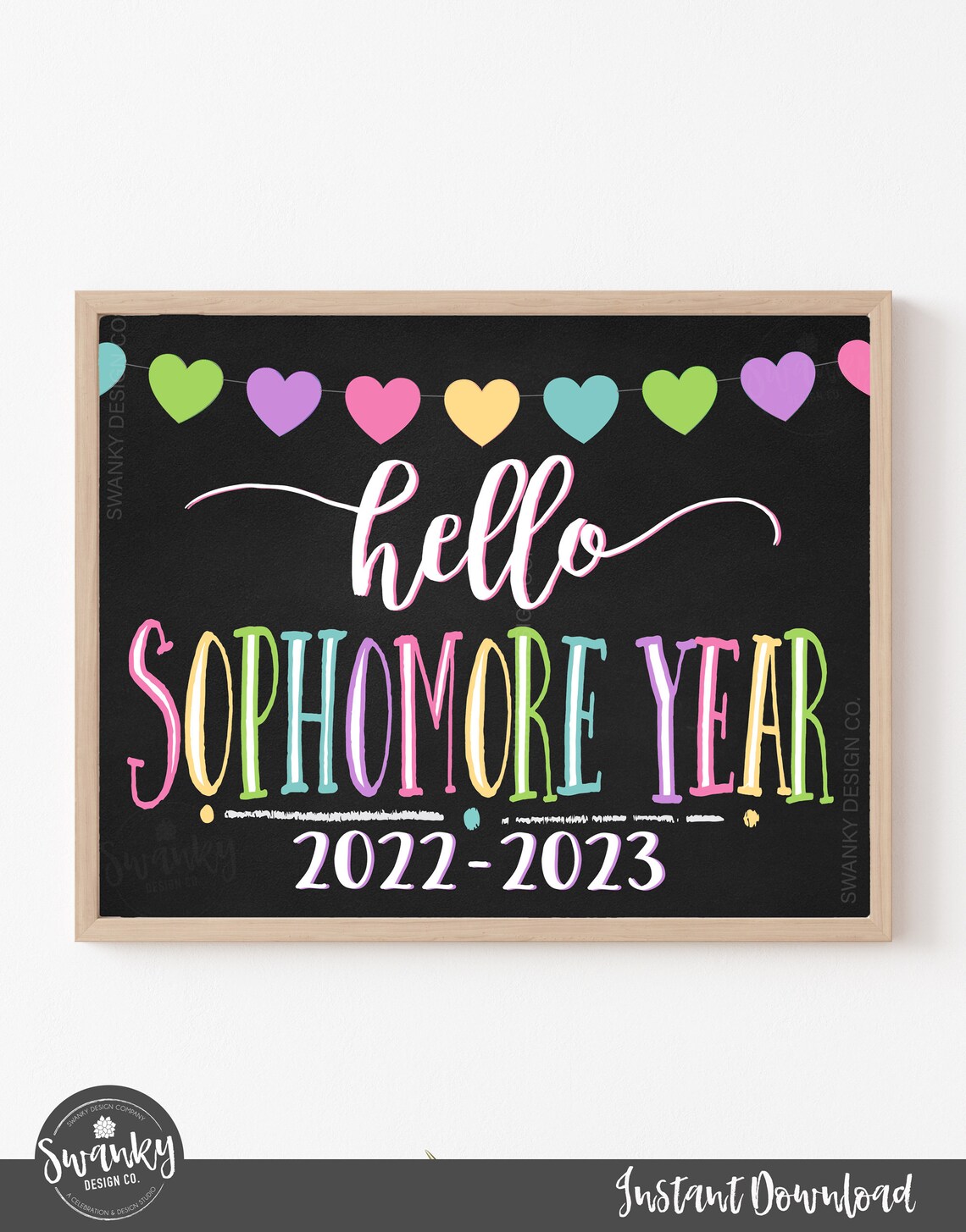 First Day Of Sophomore Year Sign Printable First Day Sign Etsy
