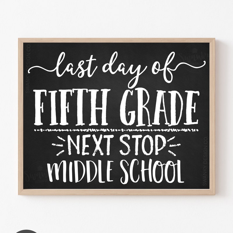 5th Grade Sign - Etsy
