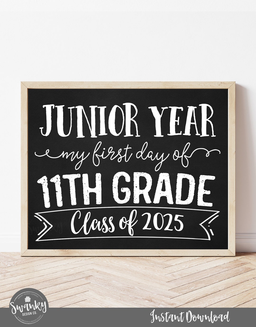 Printable First Day of Junior Year 11th Grade Sign First Day - Etsy
