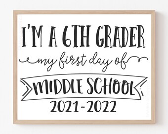 6th Grade Sign | Etsy