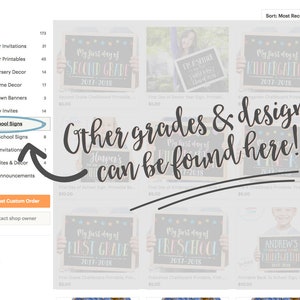 First Day of Eighth Grade, Printable First Day, Eighth Grade School ...