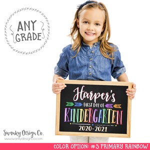 Printable Back to School Sign, Boy First Day of School Sign, Chalkboard ...