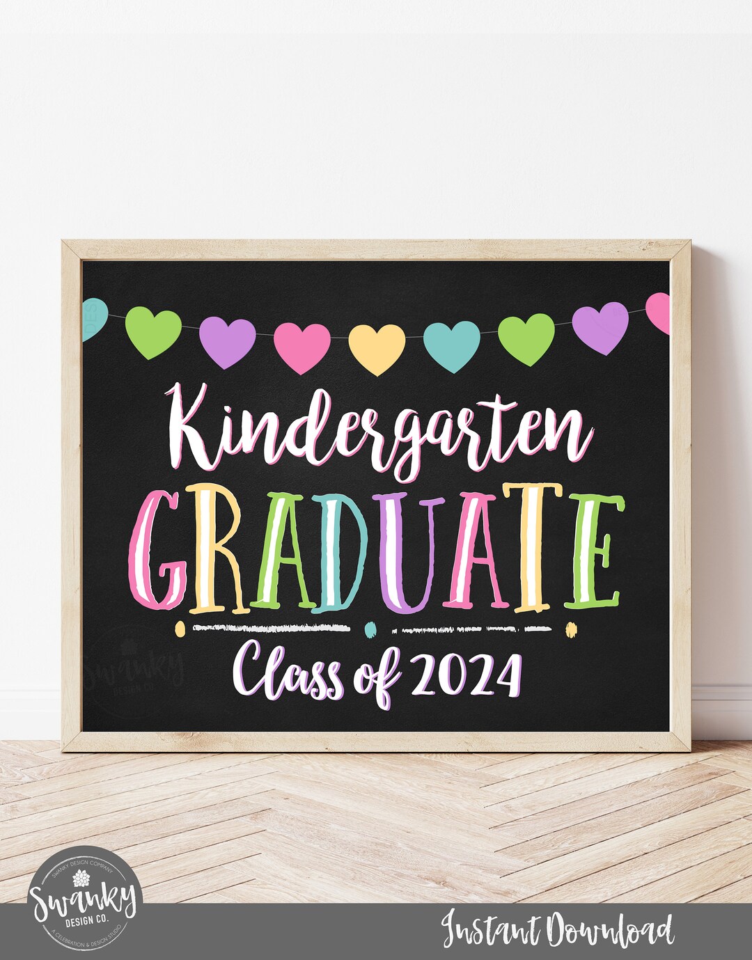 Kindergarten Graduation Sign Printable, Kindergarten Graduate, Last Day ...
