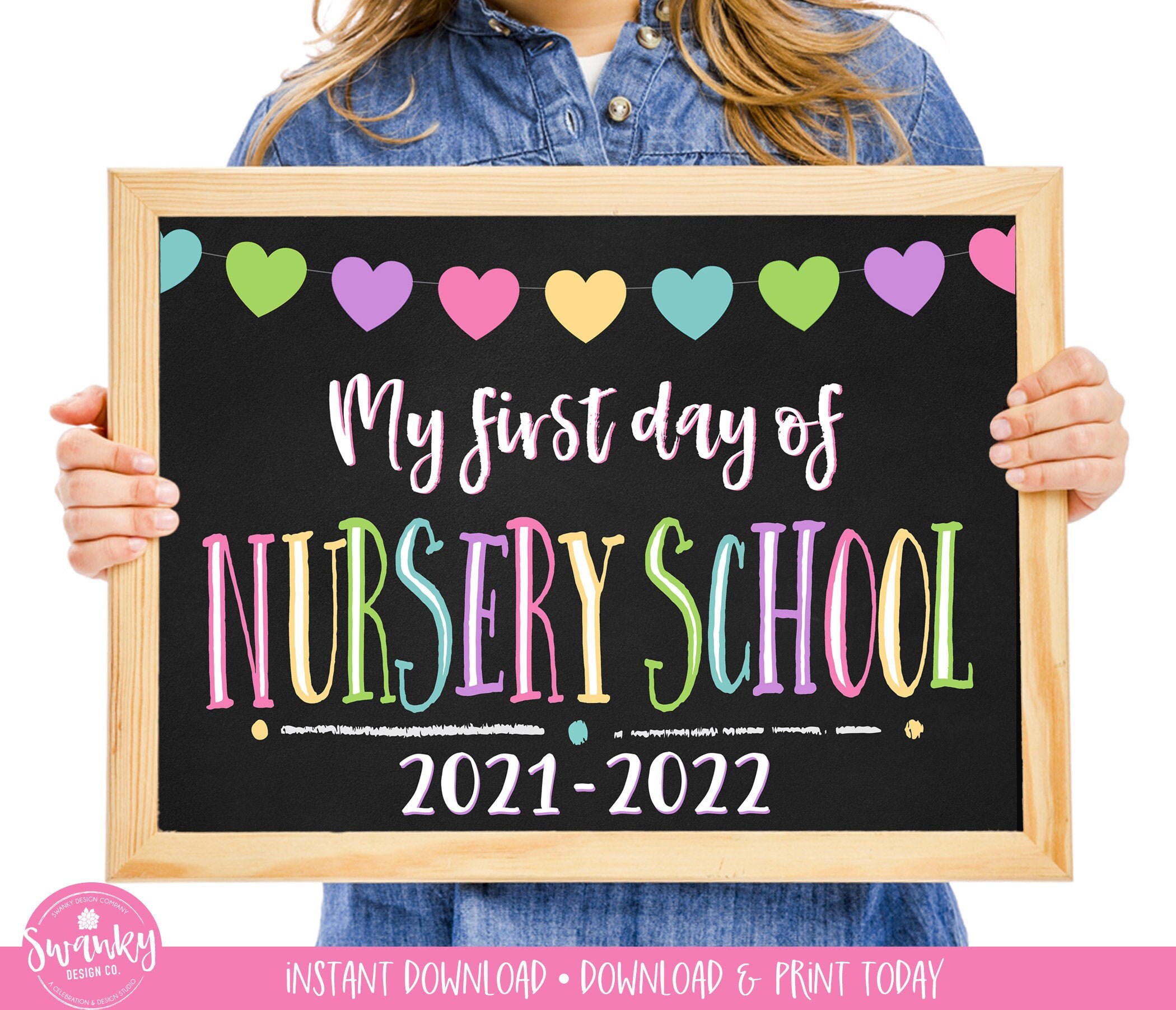 First Day Of Nursery School Sign Printable First Day Of Etsy first-day-of-nursery-school-sign-printable-first-day-of-etsy