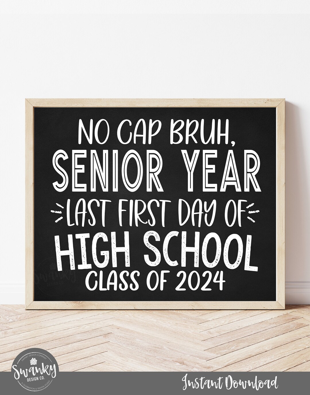 Last First Day of Senior Year Sign Printable First Day of - Etsy