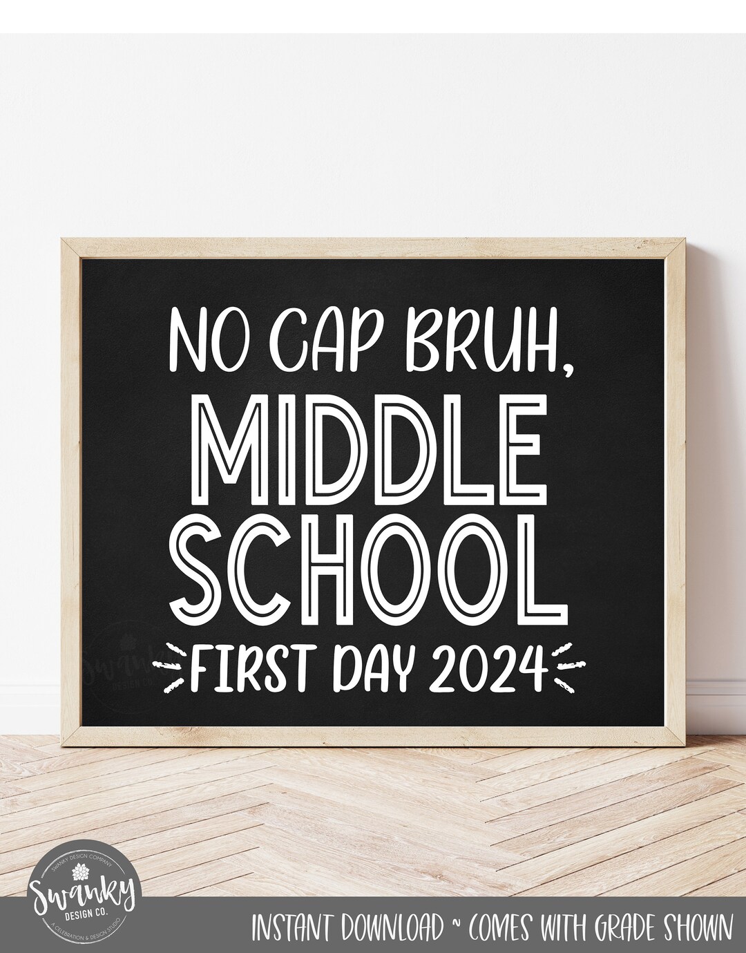 Printable First Day of Middle School Sign, 1st Day Middle School Sign ...