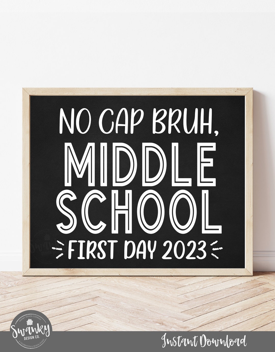 Printable First Day of Middle School Sign 1st Day Middle - Etsy