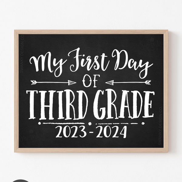 3rd Grade Sign - Etsy