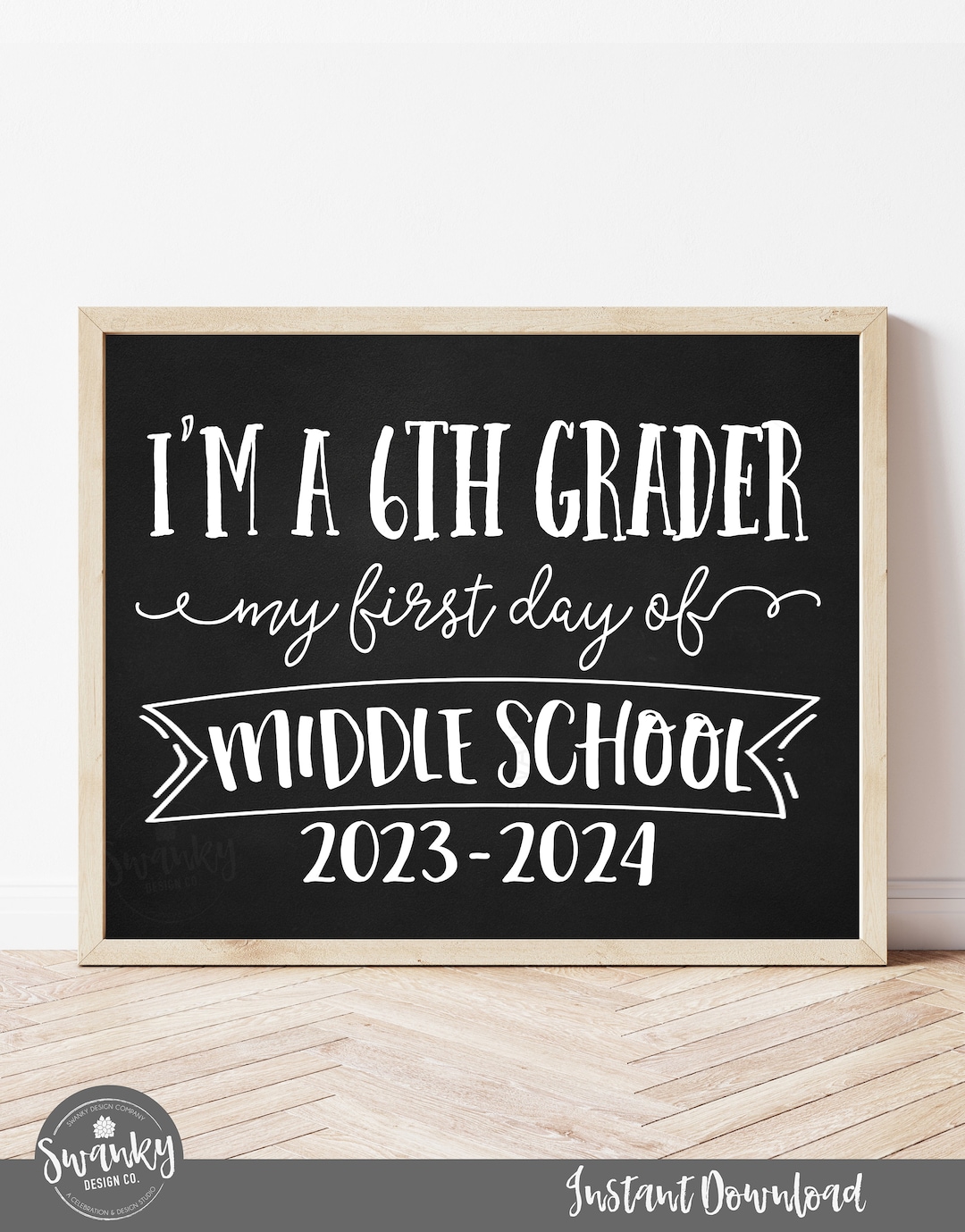 First Day of Middle School Sign Middle School Sign Printable - Etsy