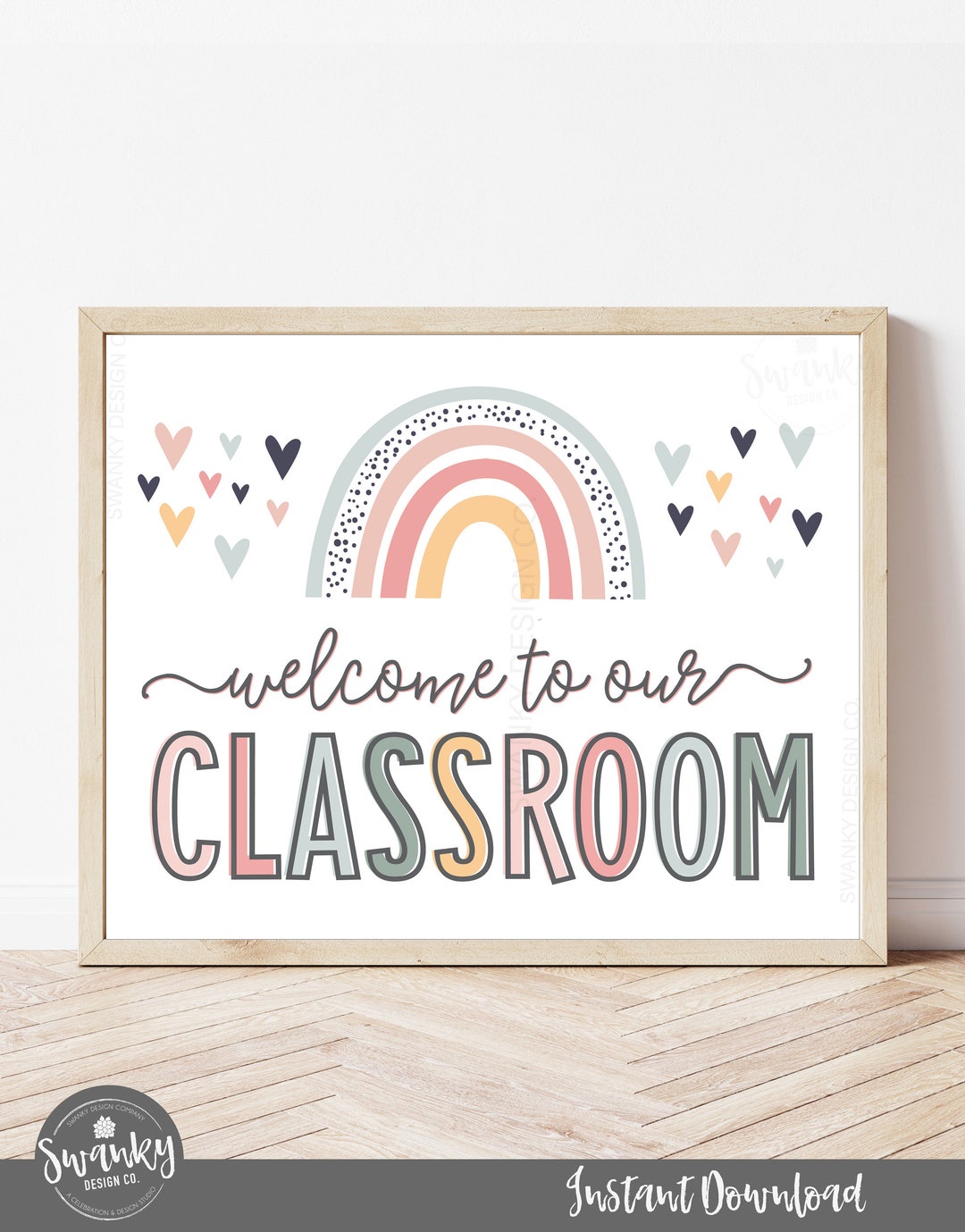 Welecom to Our Classroom Sign Printable, Boho Classroom Decor ...