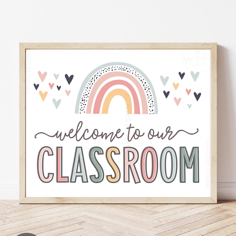 Boho Rainbow Classroom - Etsy