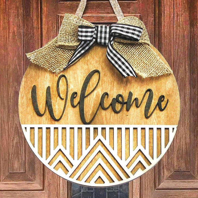 Burlap Welcome Sign - Etsy