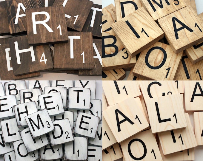 Large Scrabble Tiles - Scrabble Wall Art - Metal Scrabble Wall Tiles ...