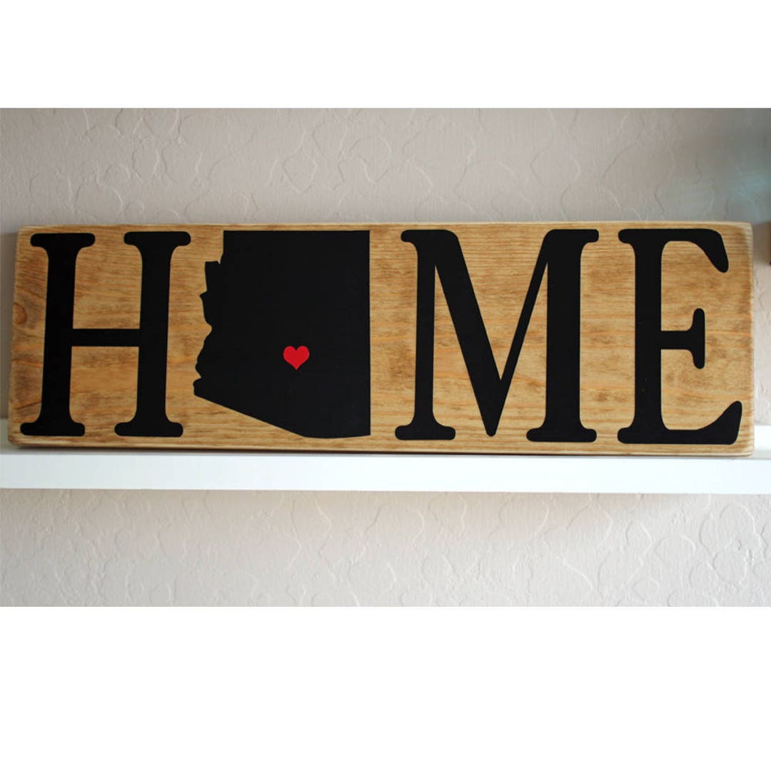 Home State Wall Art - Home State Sign - State Art Wood Sign - Etsy