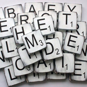 Large Scrabble Tiles - Scrabble Letters - Scrabble Tiles Wall Art ...