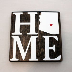 Home State Wall Art - Home State Sign - State Art Wood Sign - Etsy