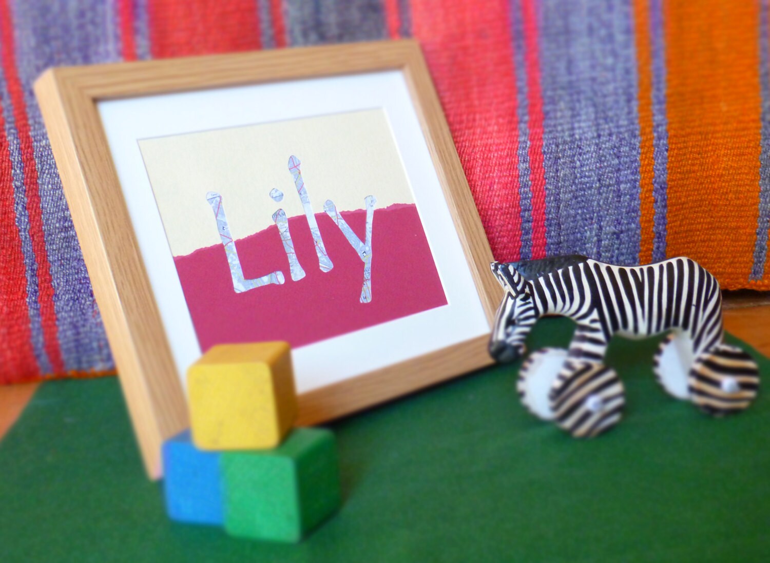 Hand-cut Names, With Bespoke Vintage Map Locations and Stamped Birthday ...