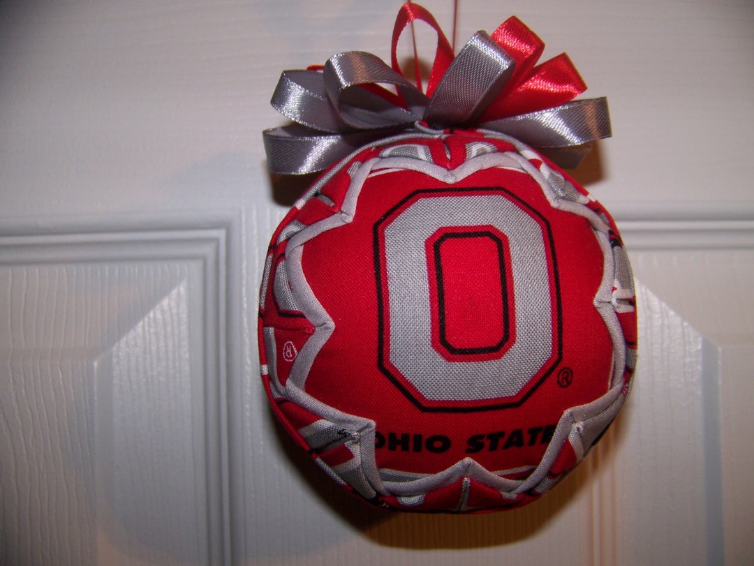 Ohio State/ Buckeyes Quilted Ornament - Etsy