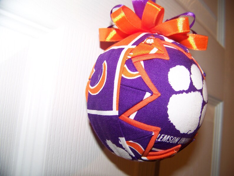 Clemson University/ Tigers Quilted Ornament - Etsy