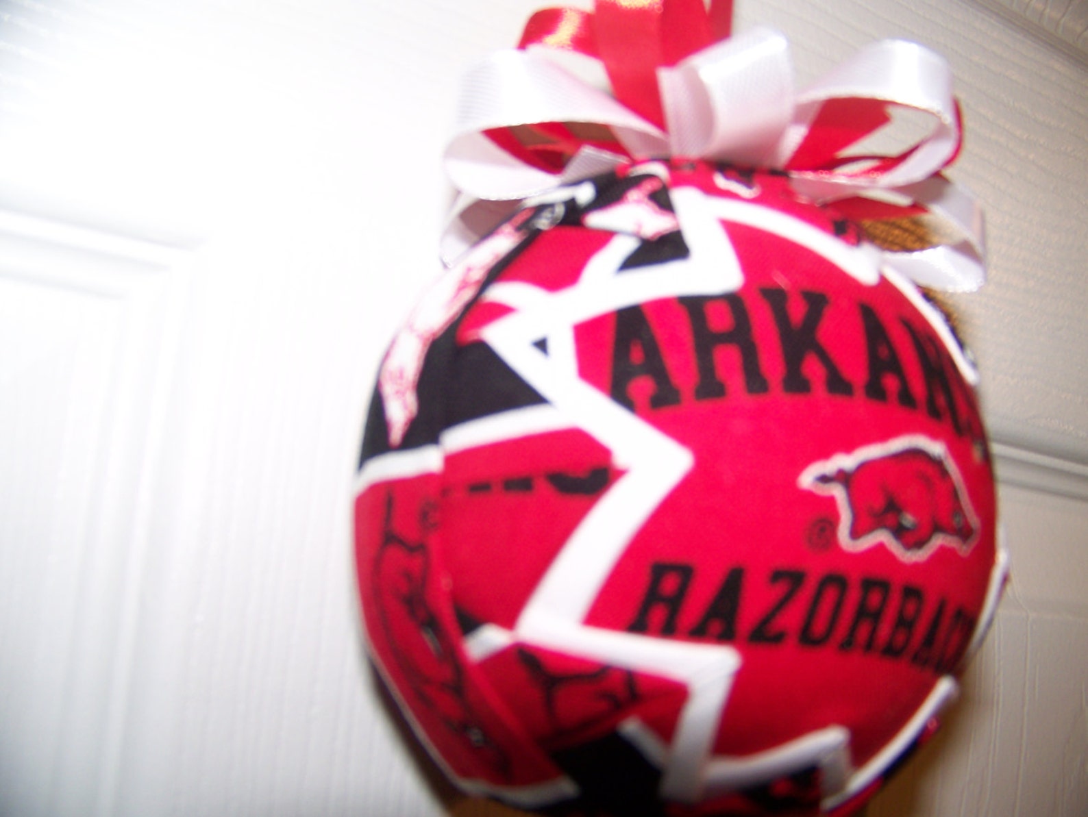 University of Arkansas/ Razorbacks Quilted Ornament - Etsy