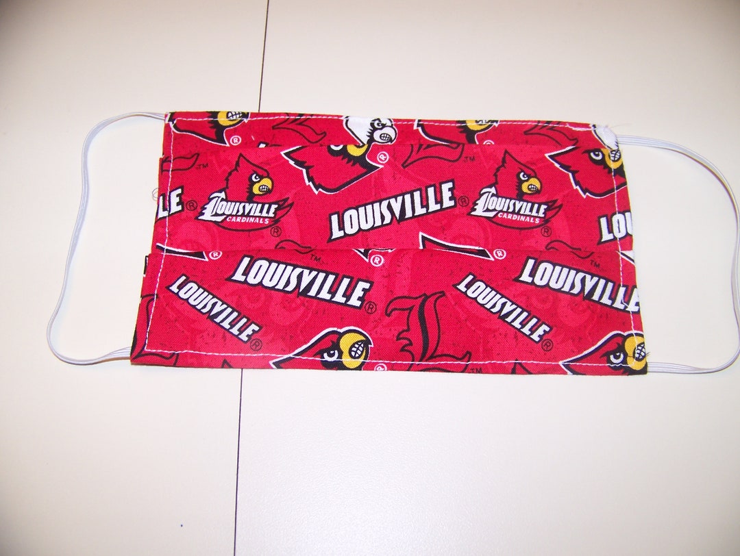 University of Louisville Face Mask. Pleated Style With Filter Pocket ...