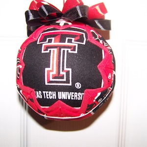 Texas Tech University/ Red Raiders Quilted Ornament - Etsy