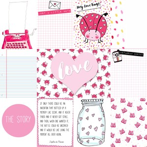 Love Bug Letters 1212 Journal Card Cut-a-part - Etsy