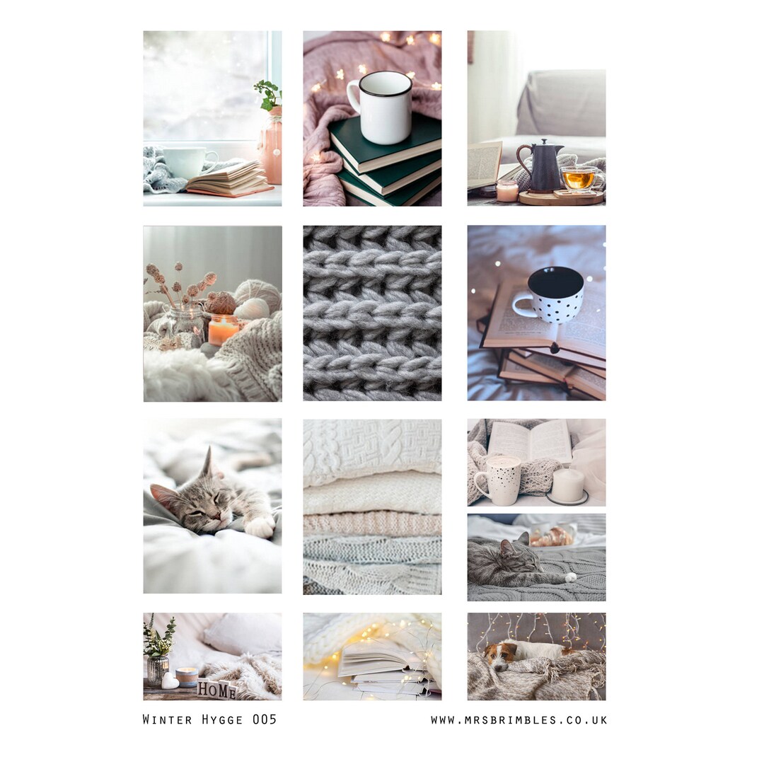 Winter Hygge Planner Box Photography Stickers 005 - Etsy
