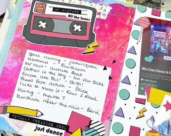 Embellishments Retro Baby 90s Shapes Stickers 006 Papercraft etna.com.pe