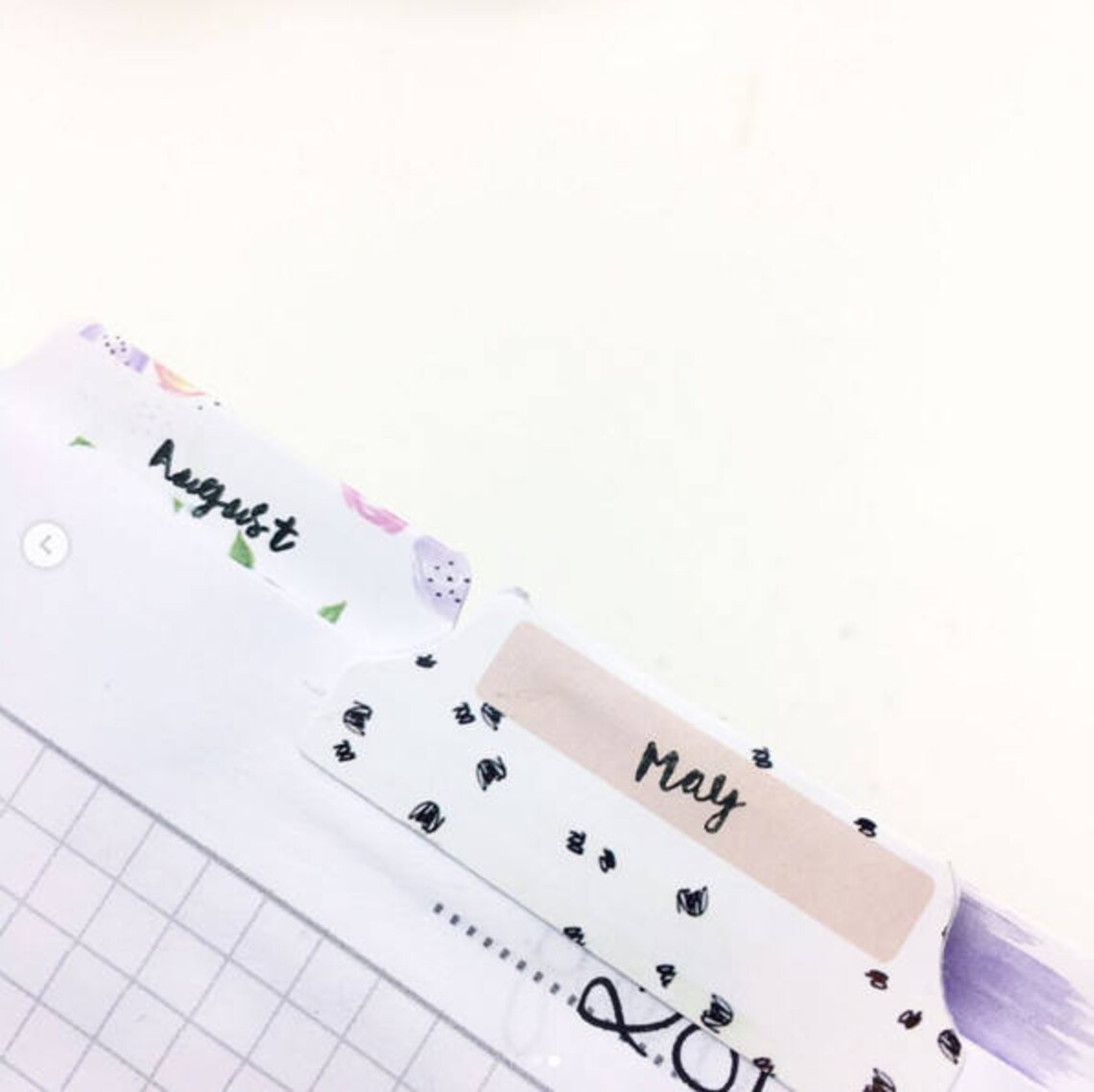 Planner / Journal Tabs Floral - Etsy