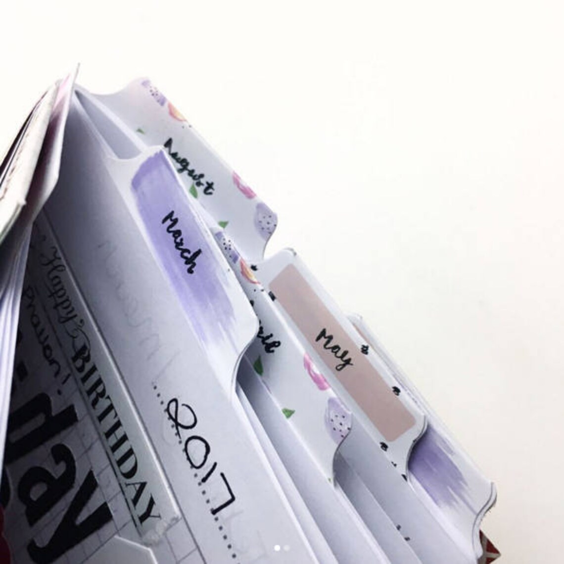 Planner / Journal Tabs Floral - Etsy