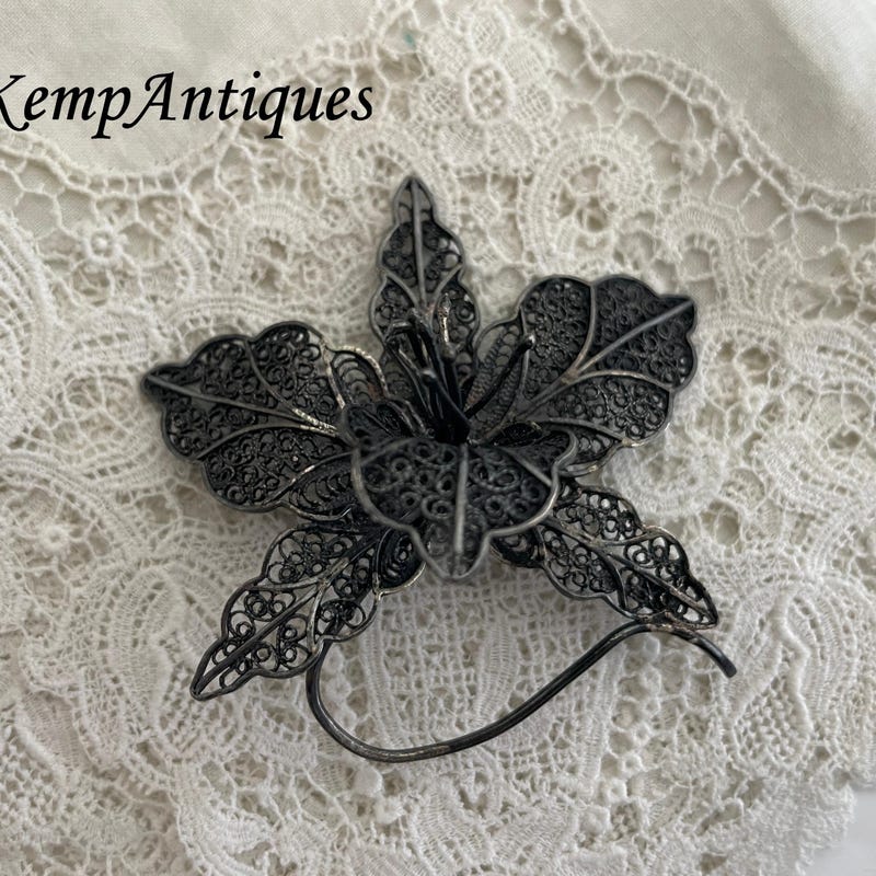 Filigree Brooch - Etsy