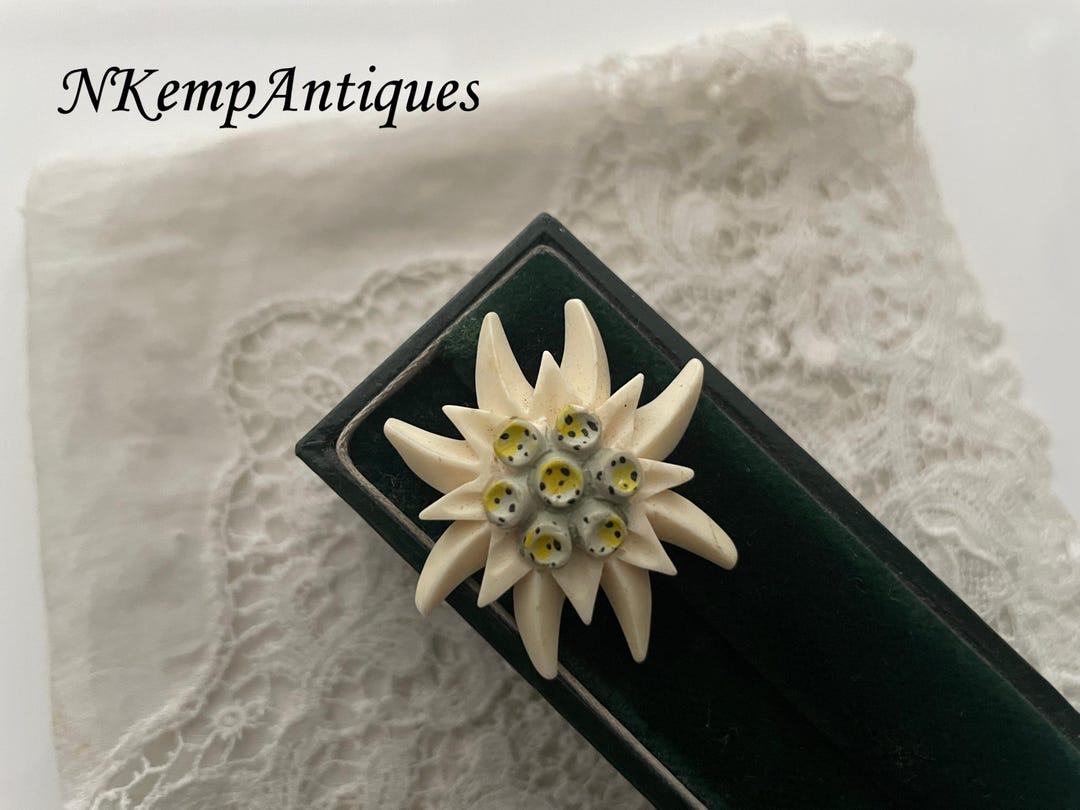 Vintage Edelweiss Brooch 1930's - Etsy