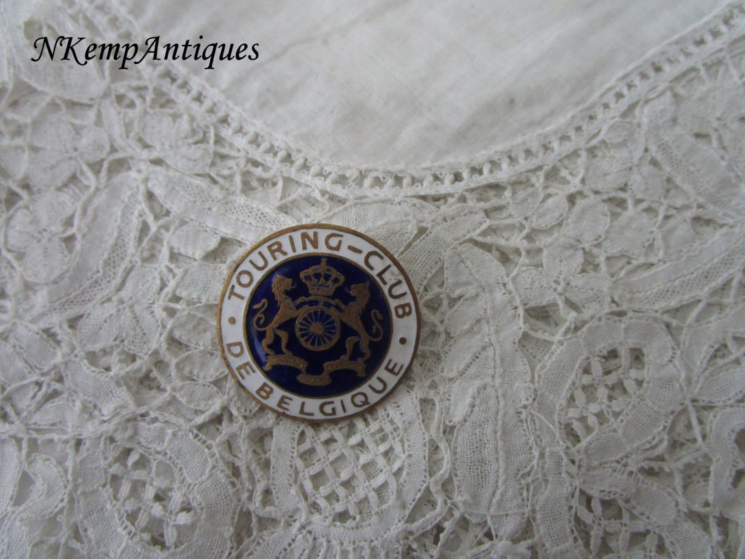 Antique Enamel Pin - Etsy