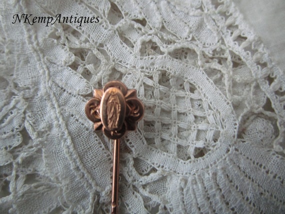 Antique religious stick pin 1910 - Gem
