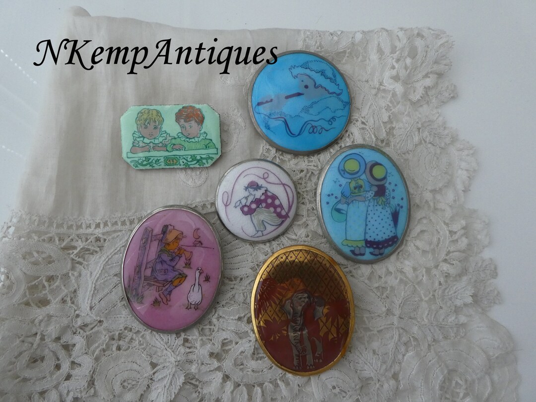 Broken Enamel Vintage Jewellery for Re-purpose - Etsy