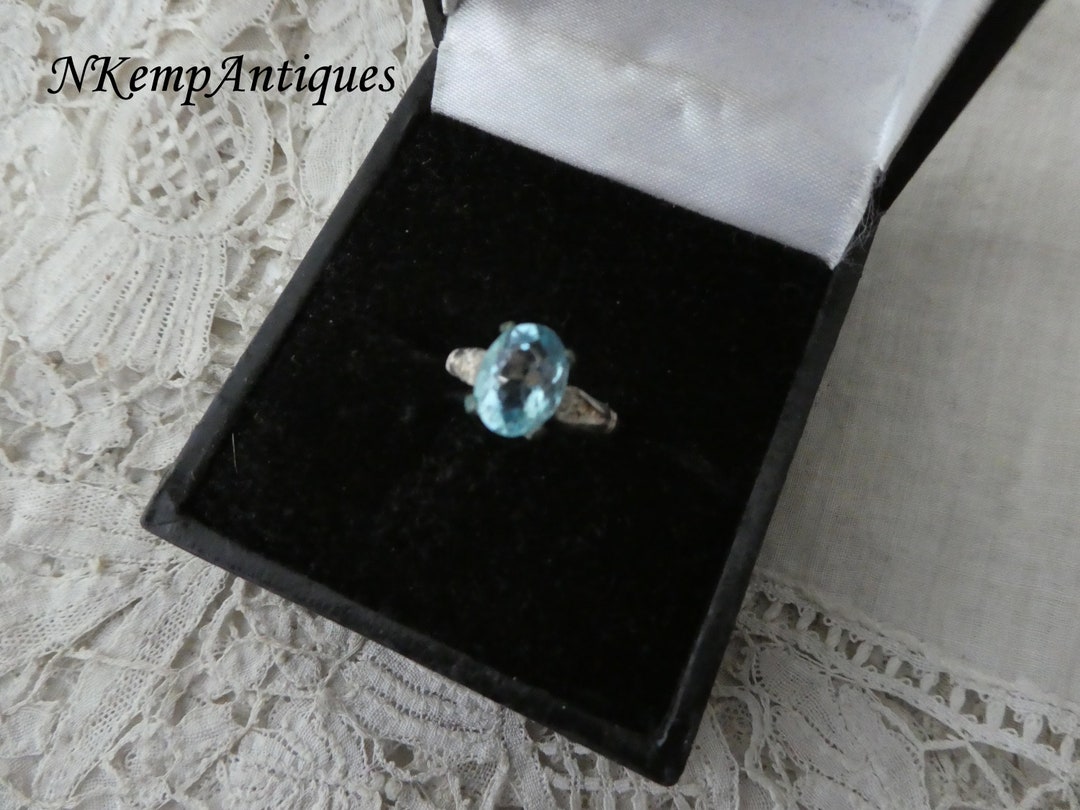 Vintage Glass Ring 1930's - Etsy