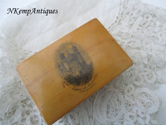 Antique Treen Box 1900 - Etsy