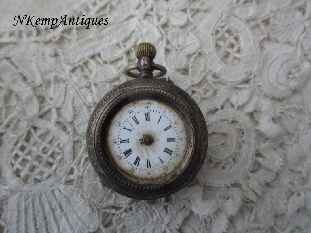 Antique Chatelaine Watch 1900 Real Silver Restoration Project - Etsy