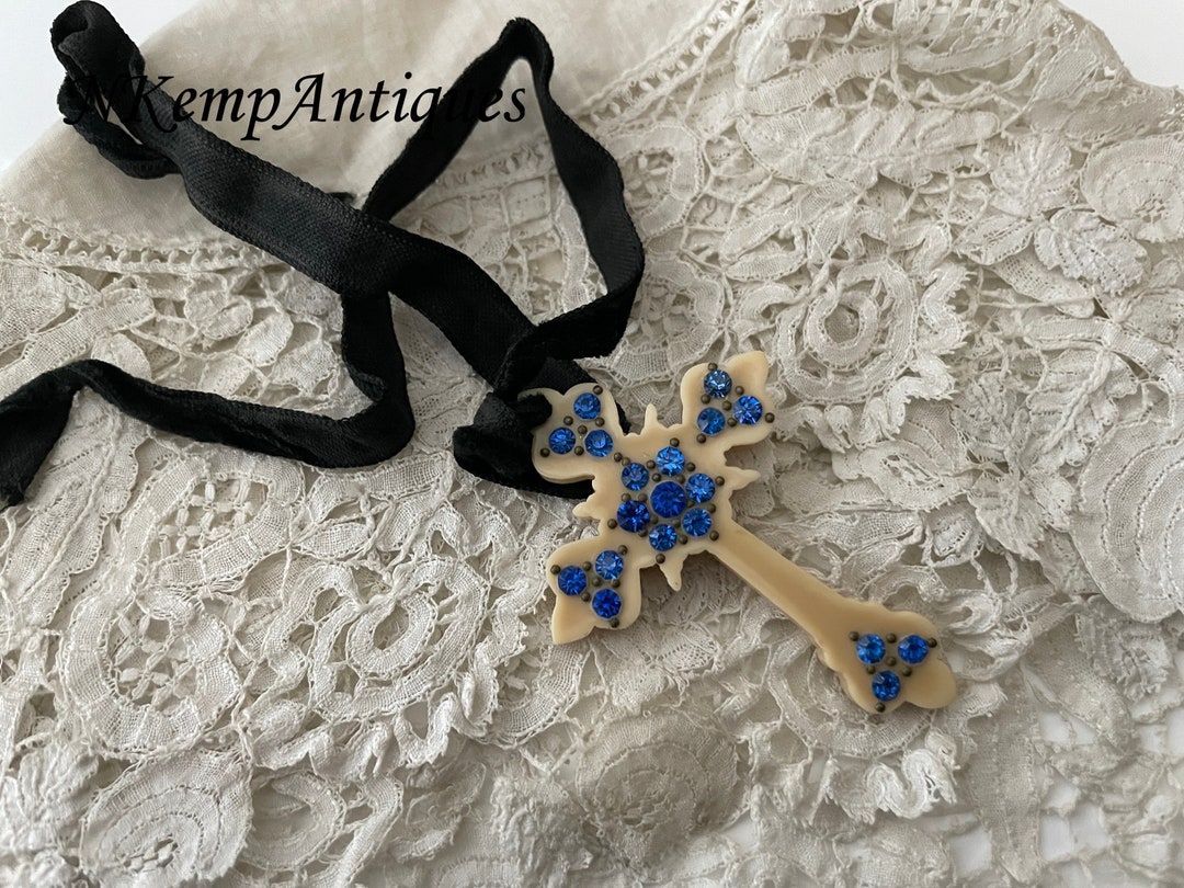 Religious Celluloid Cross 1920's - Etsy