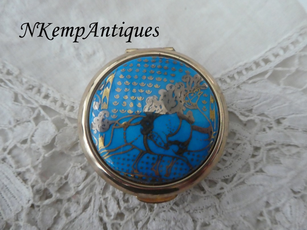 Vintage Enamel Box - Etsy