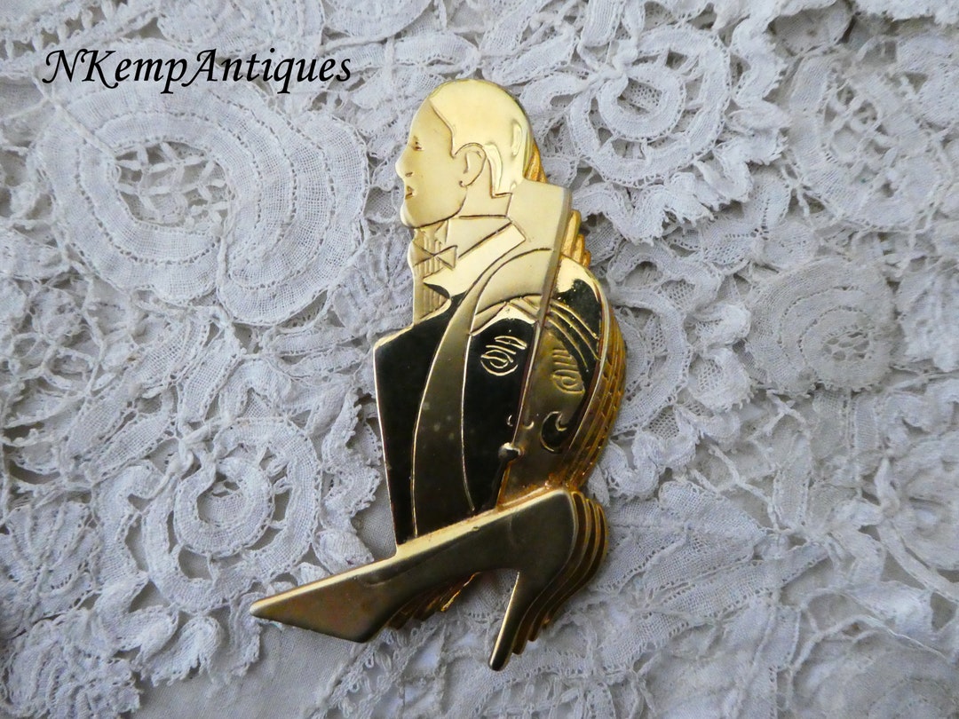 Retro 80's Brooch - Etsy