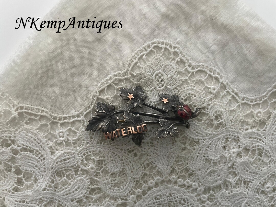 Antique Waterloo Brooch - Etsy