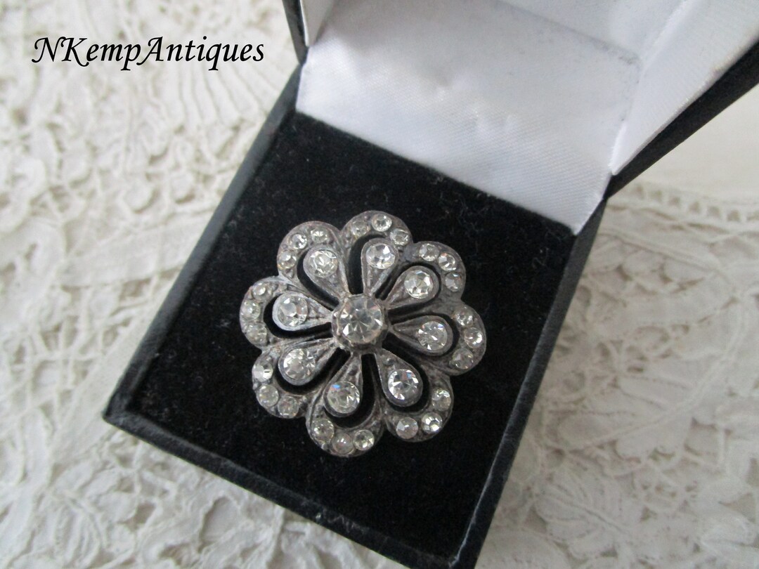 Antique Paste Button for the Collector - Etsy