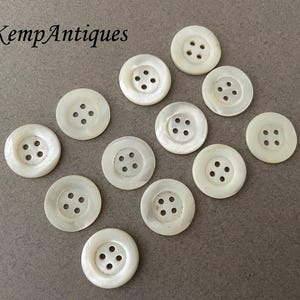 Antique Shell Buttons X 12 Mother of Pearl 1900 - Etsy