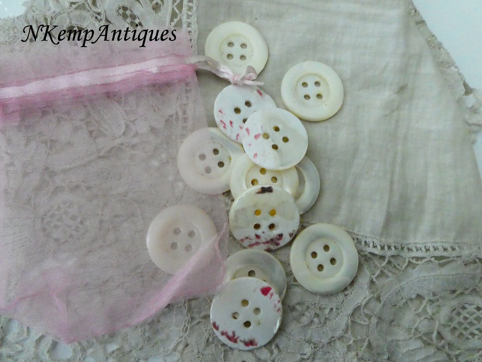 Antique Shell Buttons X 12 Mother of Pearl 1900 - Etsy