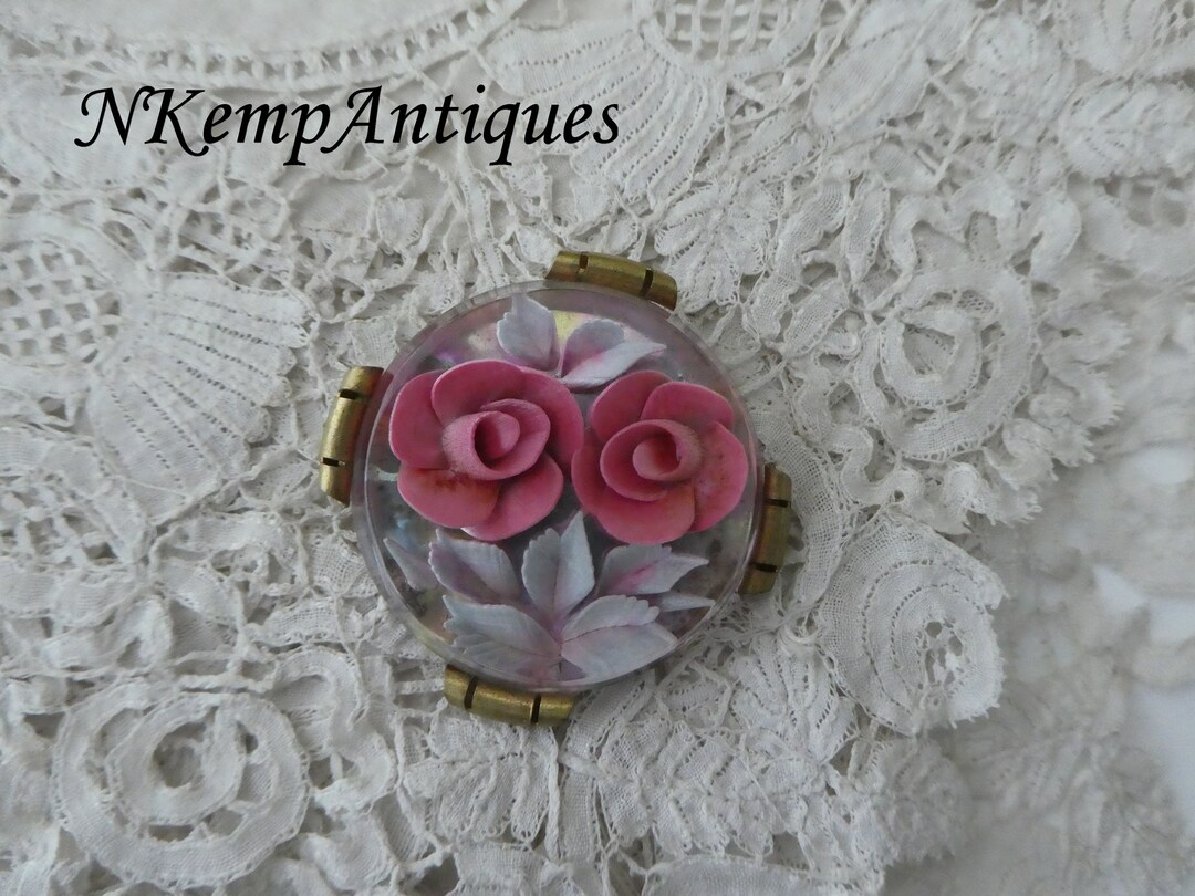 Vintage Lucite Brooch 1930's - Etsy