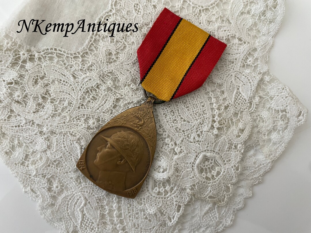 Belgium Medal With Ribbon WW1 - Etsy